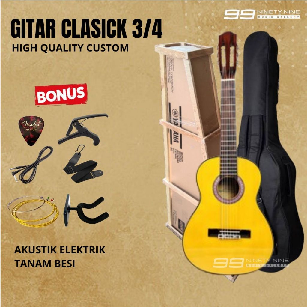 Jual Gitar Guitar Akustik Yamaha c315 3/4 CLASSIK CLAsik Tanam Besi ...