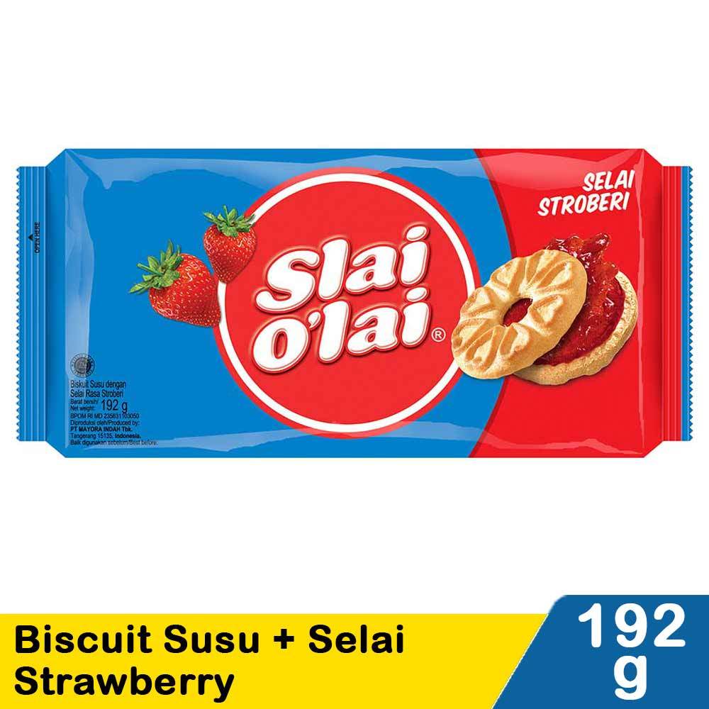 Jual roma biskuit slai olai strawberry | Shopee Indonesia