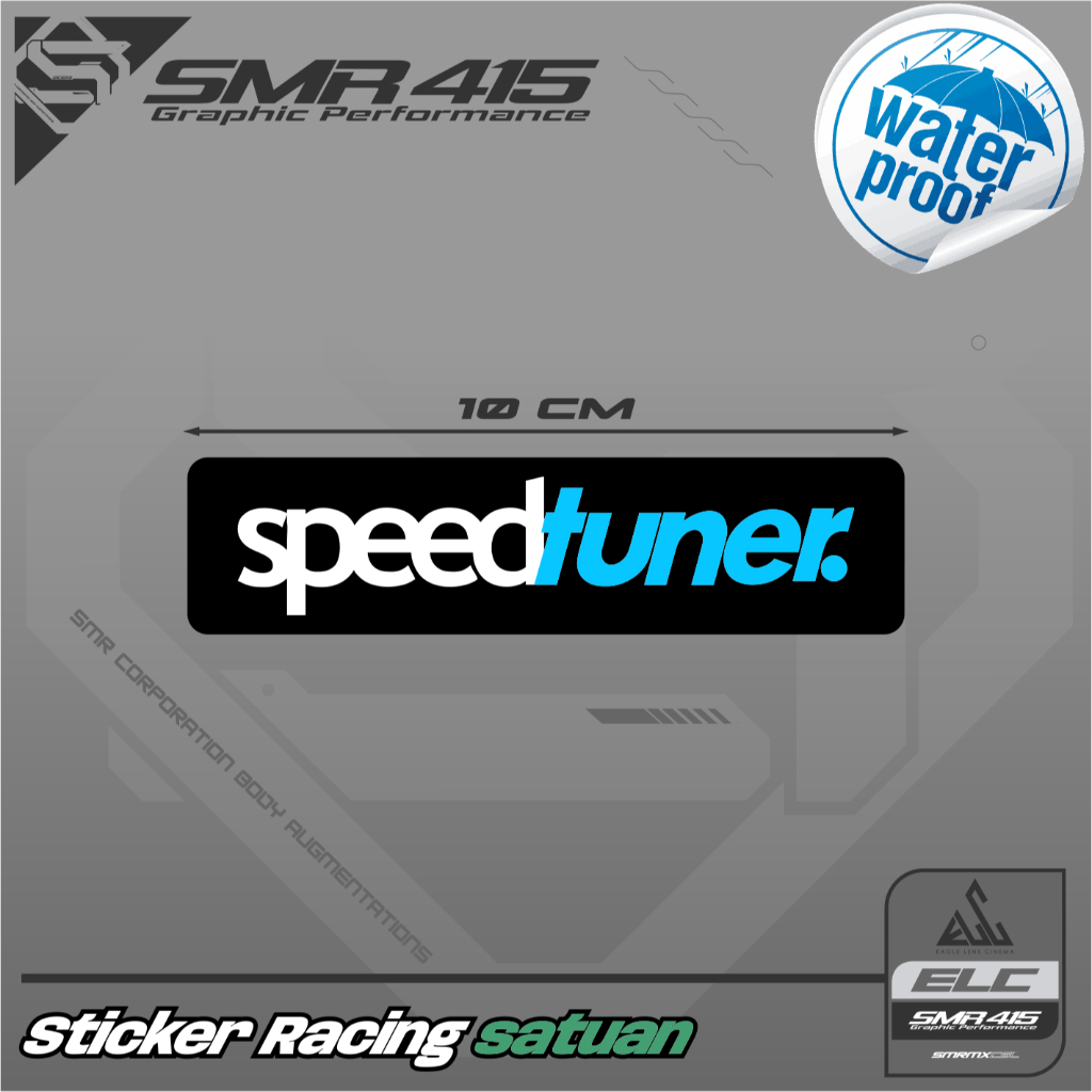 Jual STIKER SPEEDTUNER / stiker vinyl speedtuner racing / stiker ...