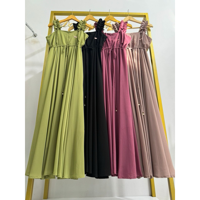 Jual yurra dress polos by daily Ukhti boutique | Shopee Indonesia