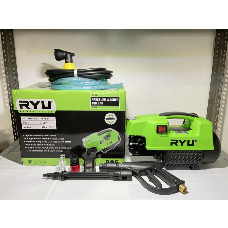 Jual ORI Steam Jet Cleaner RYU Mesin Cuci Mobil Motor 400 Watt 100 RPW ...