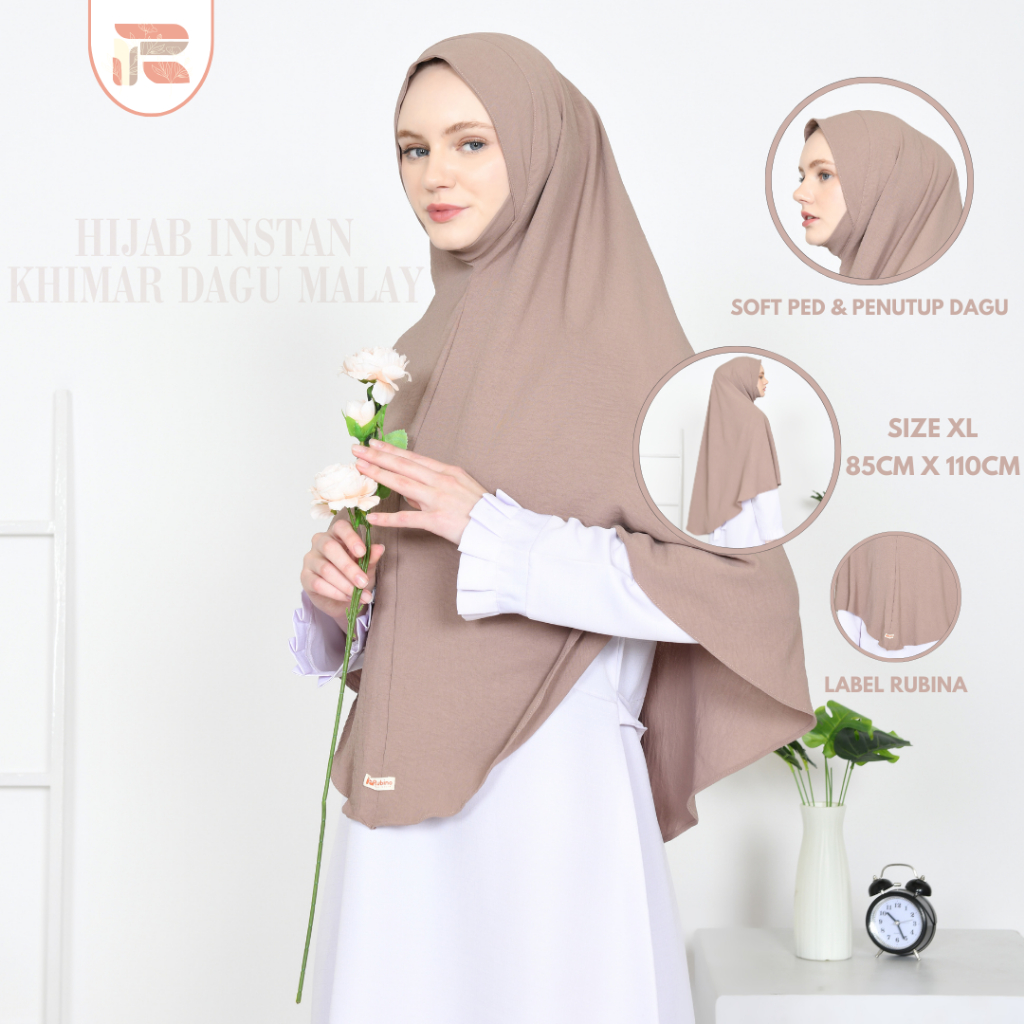 Jual hijab dagu malay xl soft pet crinkle airflow premium/Bergo Malaysia Dagu Size XL, Matt ...