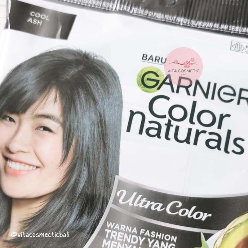 Jual Garnier Semir Hair Color Cool Ash Colour Pewarna Rambut Abu Silver ...