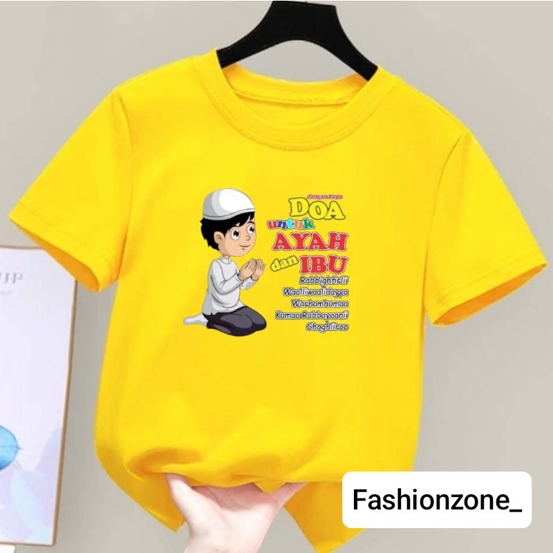Jual Kaos Anak Doa Ideal Usia 2-16 Unisex Cewek Cowok Pakaian Anak Anak Oblong Anak | Shopee ...