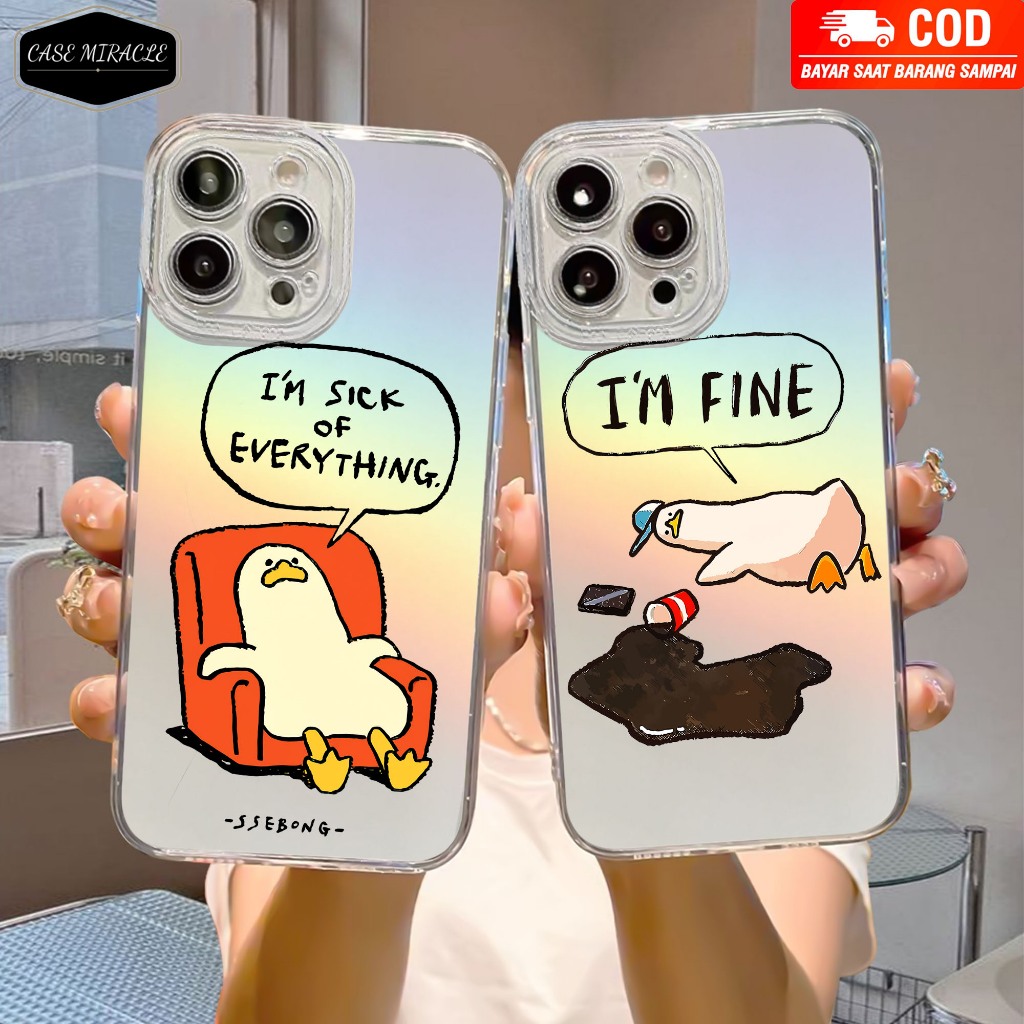 Jual Case Hologram Tecno Spark 20 Spark 20 Pro Spark 20c Spark Go 2024 Motif 3d Sad Duck