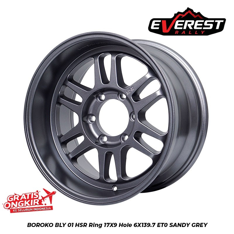 Jual VELG RACING HSR BOROKO BLY R17 LEBAR 9 BAUT 6X139 UNTUK MOBIL ...