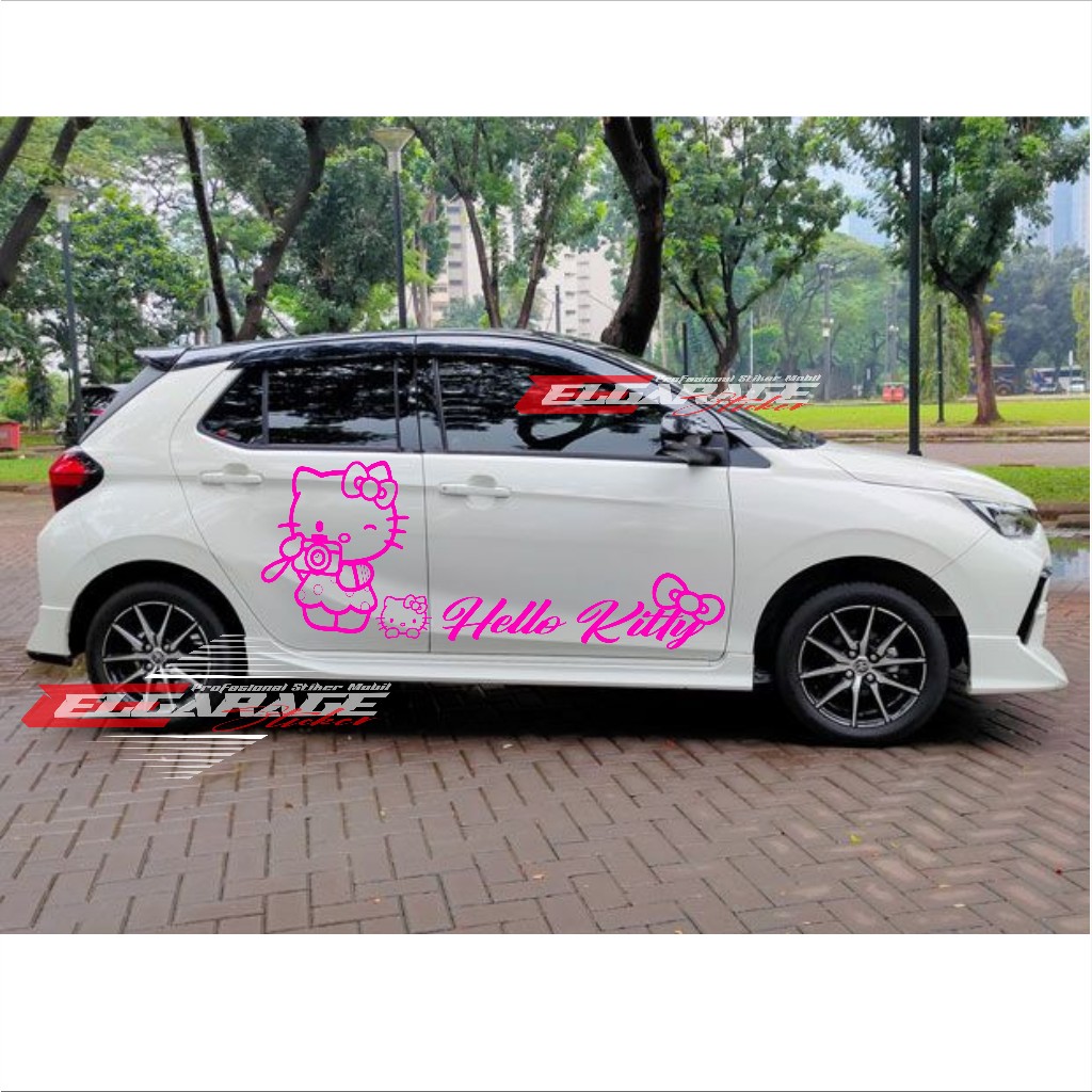 Jual Stiker variasi mobil model hello kitty cutting stiker hello kitty ...