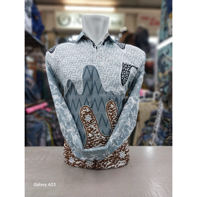 Jual KEMEJA BATIK TANGAN PANJANG DAN BATIK HEM TANGAN PENDEK READY ...