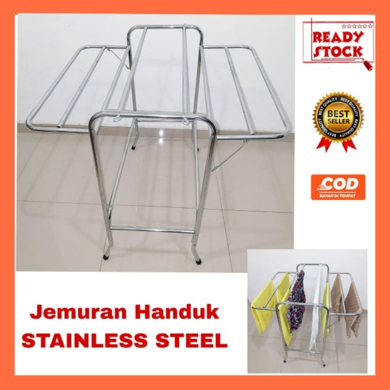 Jual RAK HANDUK ALUMINIUM SUPER KOKOH ORIGINAL /Jemuran Handuk Mini ...