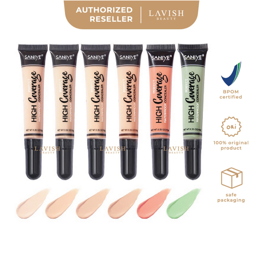 Jual SANIYE Multi-Use High Coverage Liquid Concealer with Brush (10gr ...