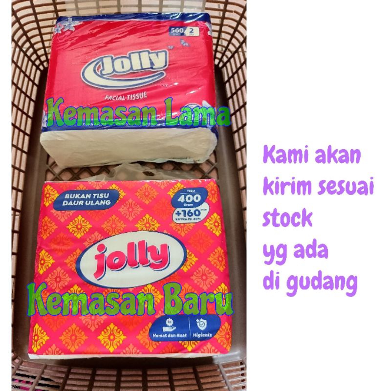 Jual Tissue Facial Tisu Jolly 560 gram | Shopee Indonesia