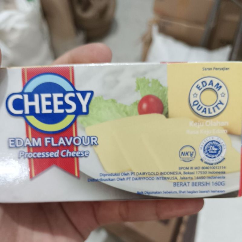 Jual keju edam merek cheesy 160g | Shopee Indonesia