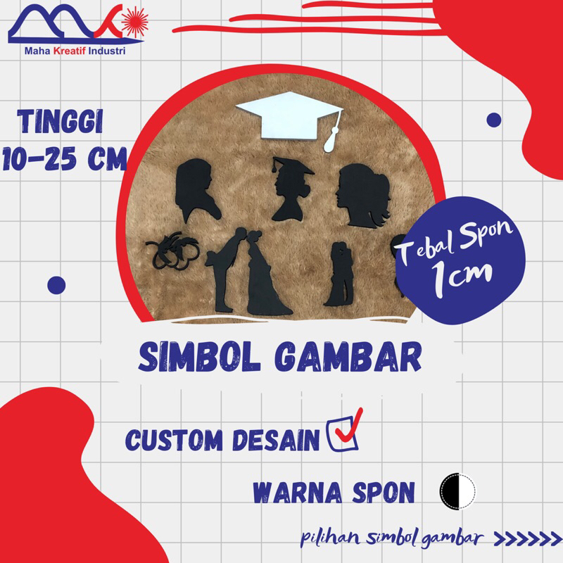 Jual Simbol Gambar Spon 1 cm | Shopee Indonesia