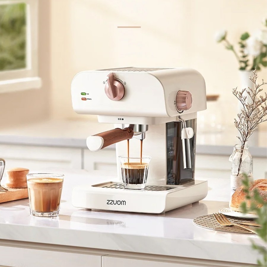 Jual Mesin Kopi 20 Bar 800ml Espresso Coffee Maker Frothing 850w ZZUOM CM6867 | Shopee Indonesia