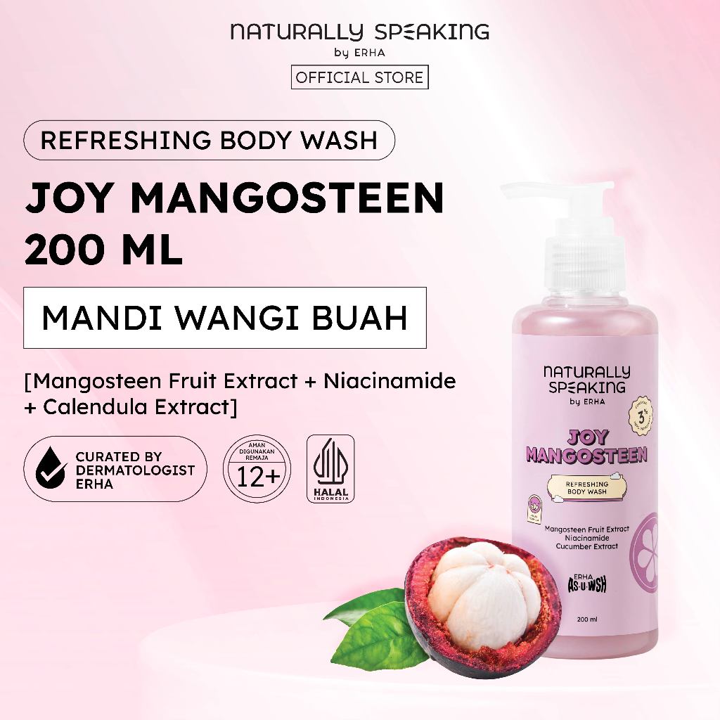 Jual Naturally Speaking Joy Mangosteen Refreshing Body Wash 200ml | Shopee Indonesia