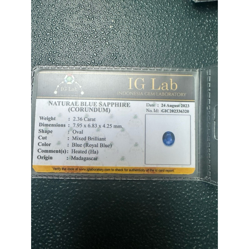 Jual Natural Blue Sapphire ( Ha Royal blue ) | Shopee Indonesia