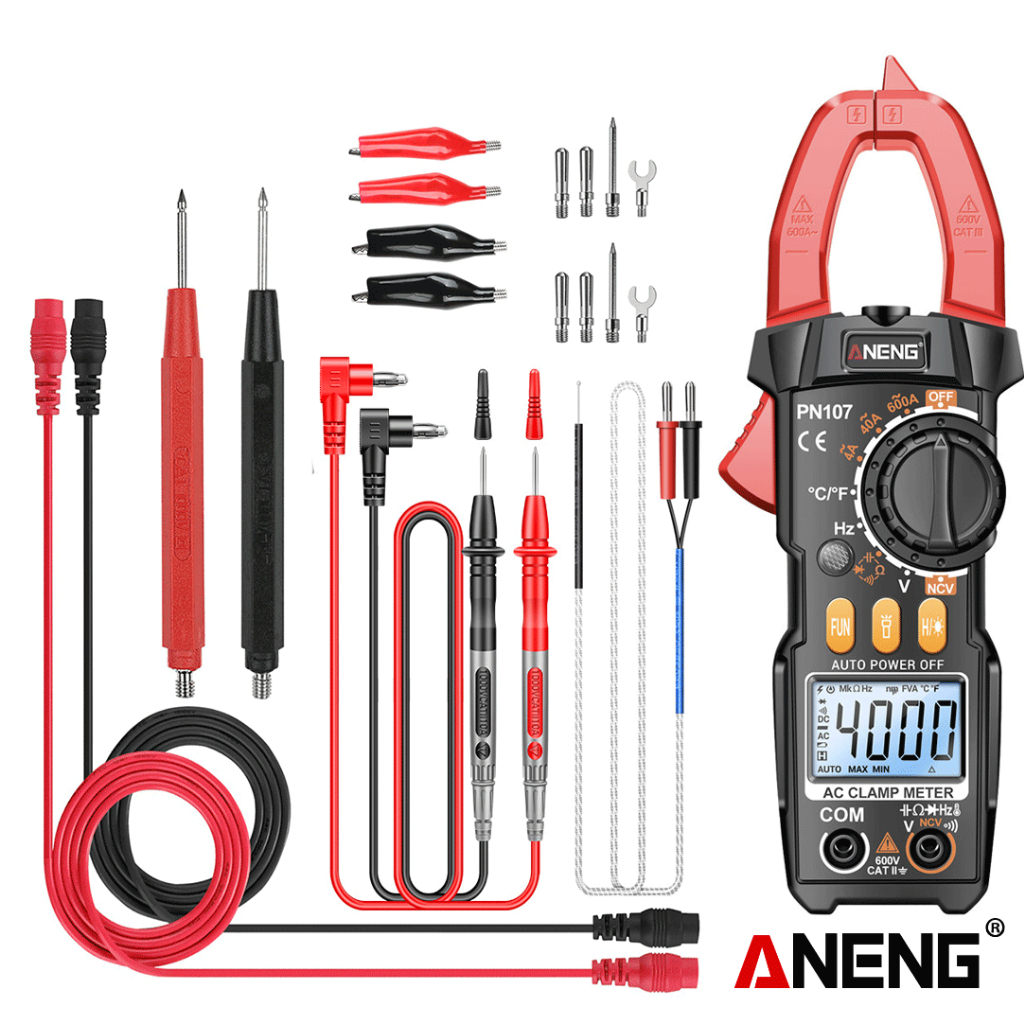 Jual Aneng PN107 Pro 4000 Counts Digital Clamp Meter 600A AC Current ...