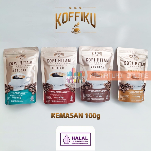 Jual KOFFIKU 100 Gram Spray Dried Instant Coffee / Black Coffee / Kopi ...