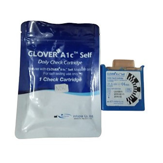 Jual CLOVER A1c Self Daily Monthly Check Cartridge - HBA1C Self Infopia ...