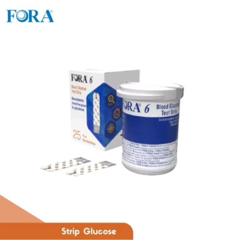 Jual FORA 6 Plus Tes Strip Darah Isi Ulang Refill 6 IN 1 Glucose, Uric ...