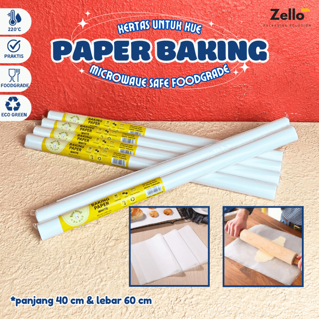 Jual Kertas Roti Kertas Panggang Baking Paper Best Fresh Putih 40x60 cm ...