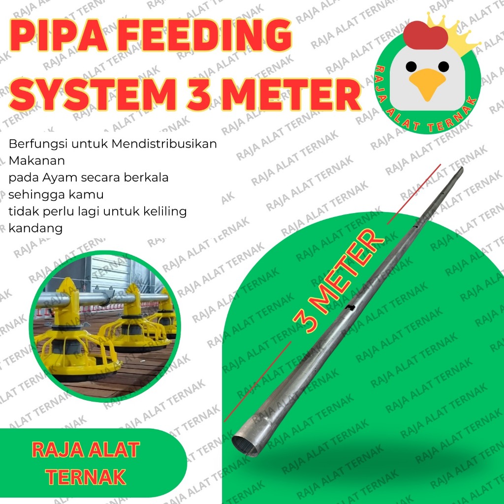 Jual Pipa Pakan 3 meter / Feeding / Otomatis - Alat Ternak Kandang Ayam ...