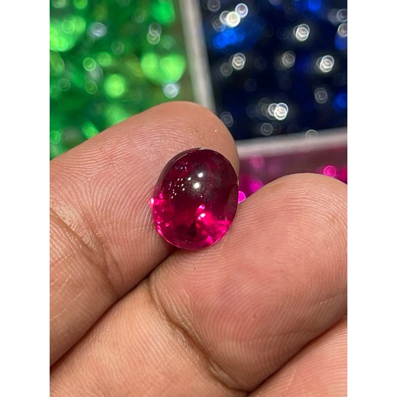 Jual Batu king ruby 10x12 kating bawah merah siam bangkok diamond ...