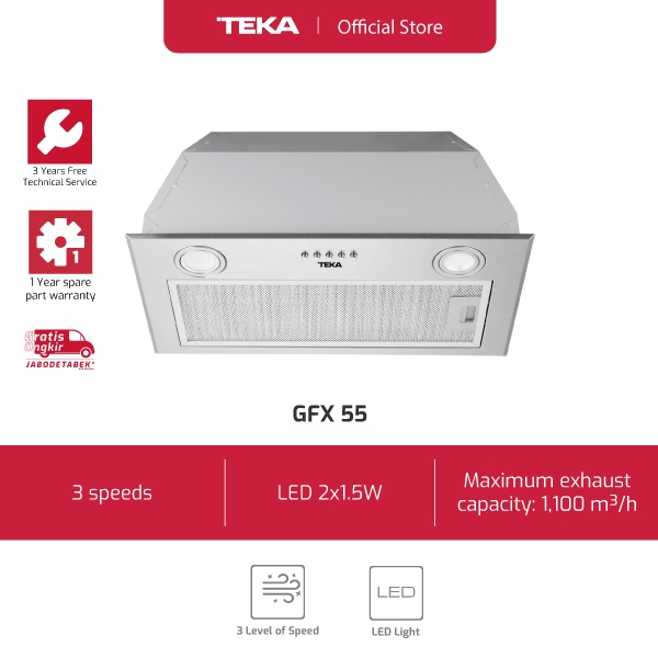 Jual Teka Built-in Cooker Hood GFX 55 | Shopee Indonesia