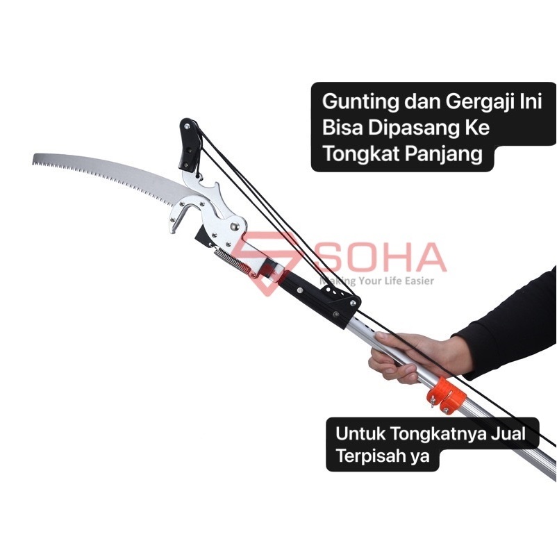 Jual KBN-08 Gunting Ranting Pohon Tarik Pisau Tali Dapat Gergaji Kayu ...