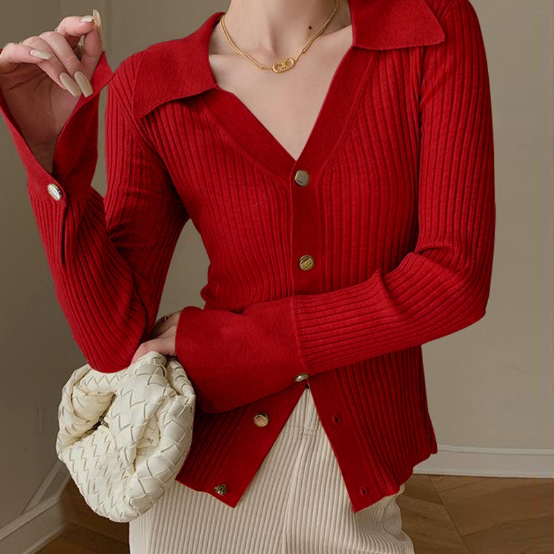 Jual [DEAROLIN] Caren Top | Atasan Knit Wanita Korean Top Baju Knit Wanita Lengan Panjang Long ...