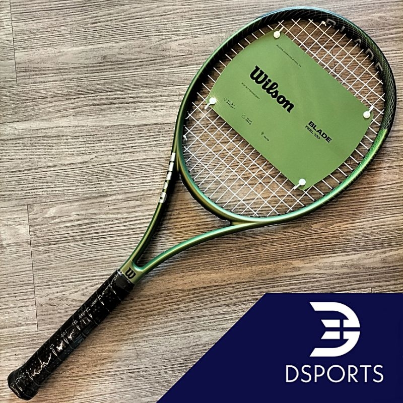 Jual Wilson Blade Feel 100 284Gr 16x19 284 g Forest Green ( Racket ...