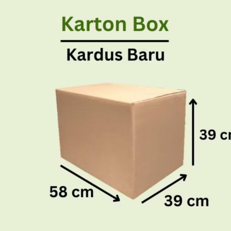 Jual 58x39x39 cm kardus polos packing kemasan karton dus besar ...