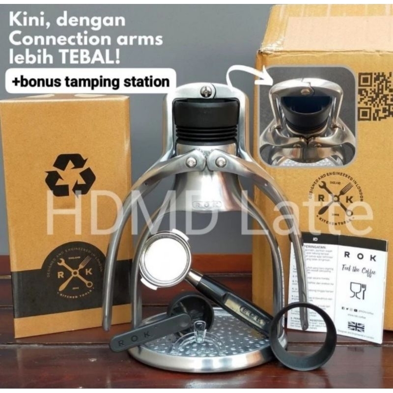 Jual ROK Presso GC SS New Silver Edition 2024 | Manual Espresso Maker ...