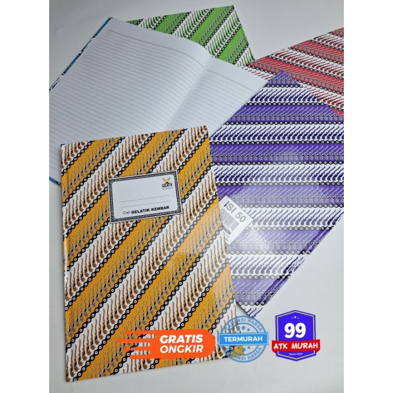Jual 1 Pcs Buku Batik Folio 50 Lembar/Buku Gelatik Kembar/Buku Arisan ...