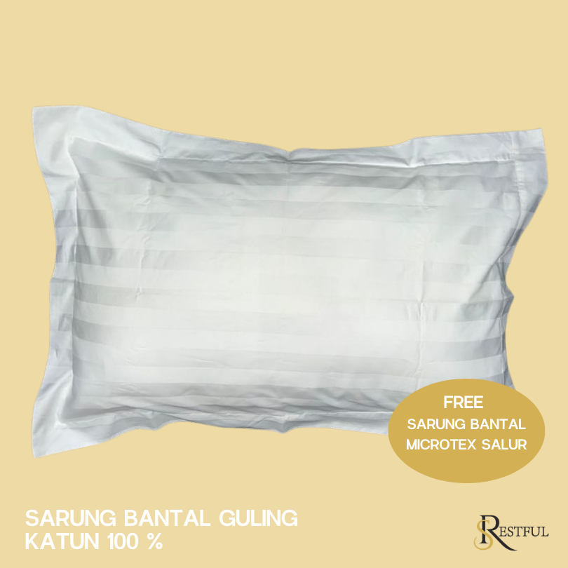 Jual Sarung Bantal Katun 100% Jumbo Size Kingkoil Sarung Guling/ Katun ...
