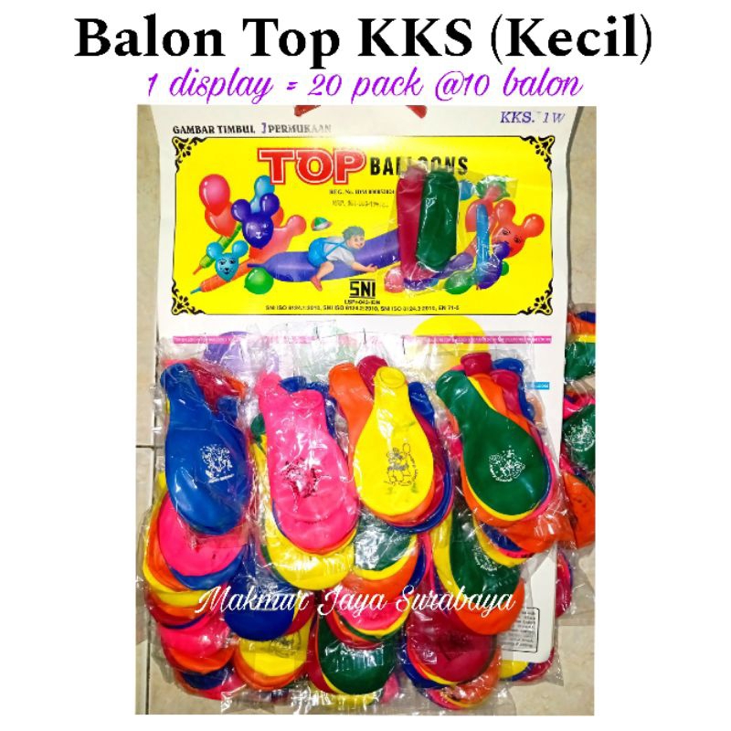 Jual (200 pcs) Balon Top KKS/Balon Angel/Balon KKS/Balon ultah/Balon ...