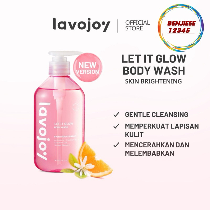Jual LVJ Lavojoy Body Wash series Let it Glow bodywash 300ml solve it ...