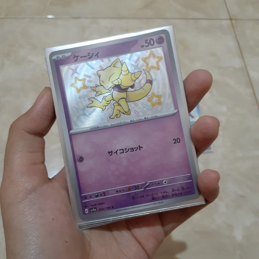 Jual Abra Baby Shiny 253/190 S SV4A Pokemon TCG Japan Japanese JP ...