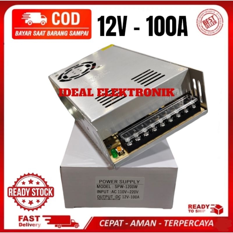 Jual Power Supply Switching 12v 100A PSU 100 Amper 12 Volt High Quality ...