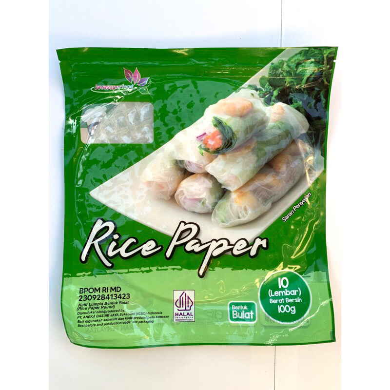 Jual rice papper rice paper rice paper halal rice paper 50 lembar rice ...
