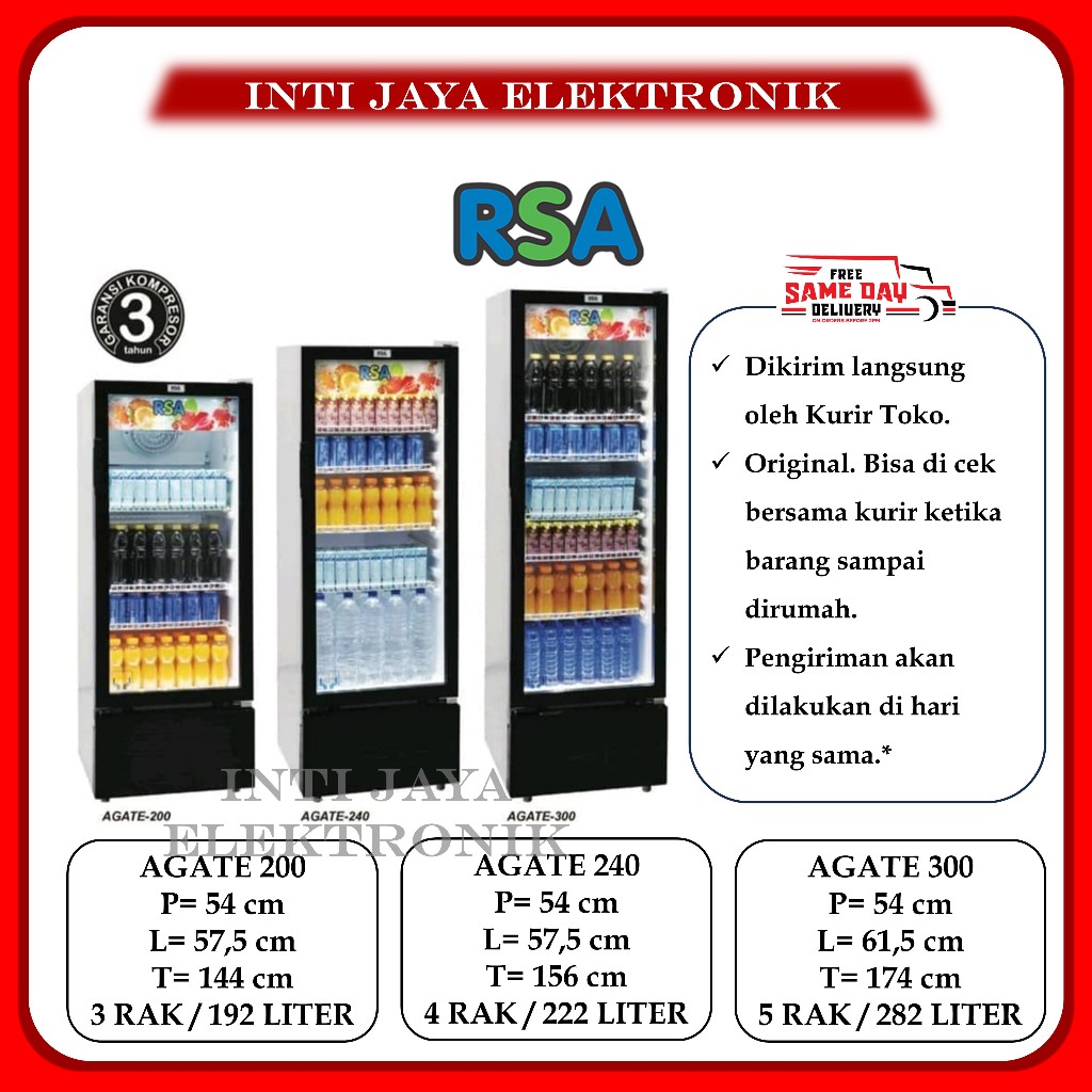Jual SHOWCASE RSA AGATE200 - AGATE240 - AGATE300 GARANSI RESMI RSA ...