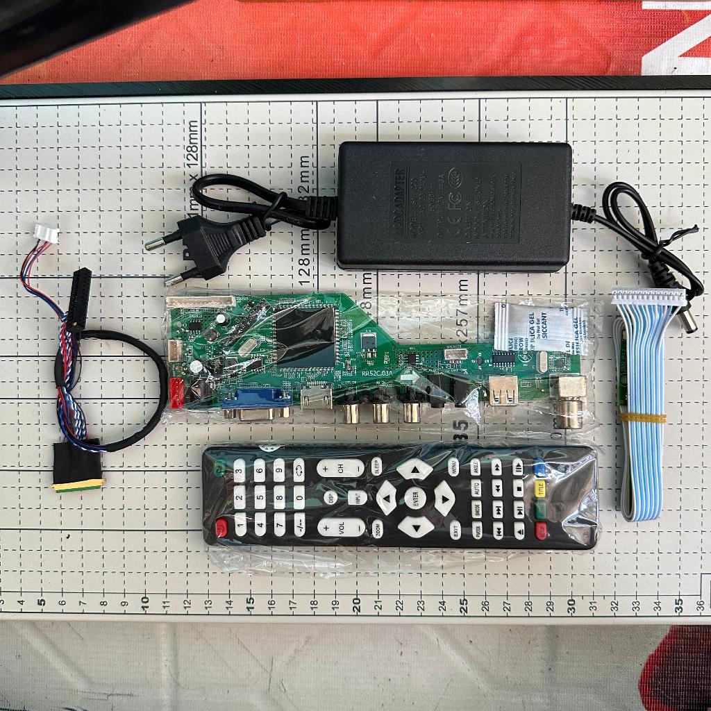 Jual Paket Board RR52C.03A TV LED LCD Digital Monitor Kabel LVDS 20 30 ...