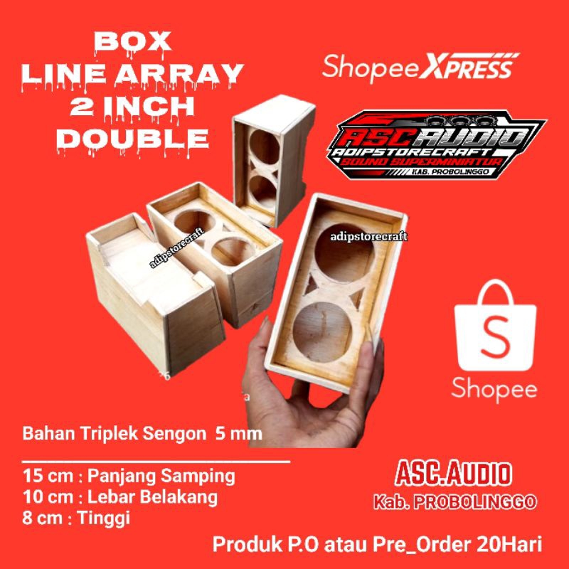 Jual Box Line Array 2 inch double | Shopee Indonesia