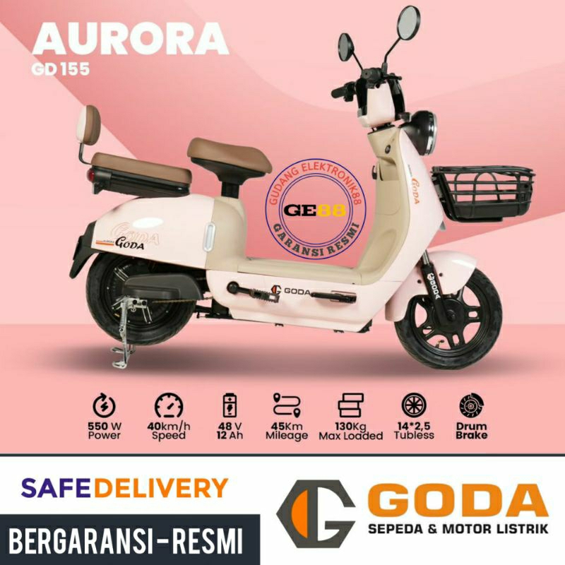 Jual Sepeda Listrik Goda GD-155 550Watt #Dewasa/anak-anak | Shopee ...