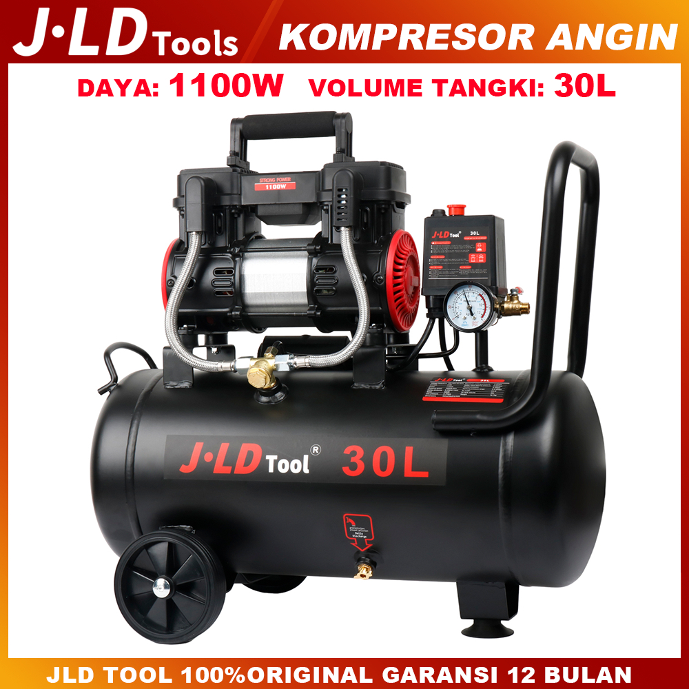Jual JLD Kompresor Angin 30L Oilless Listrik 1100W Alat Tekanan Udara ...