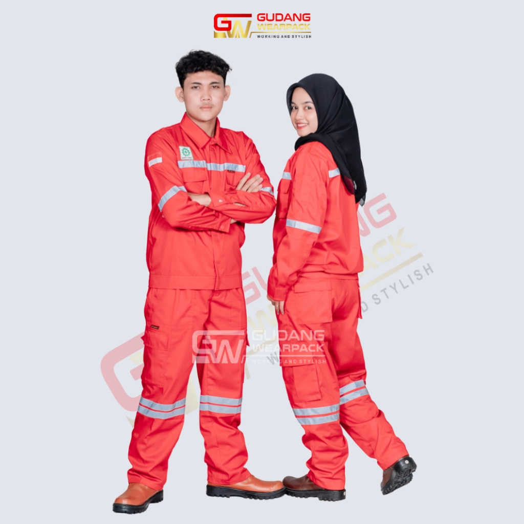 Jual WEARPACK SETELAN Wearpack MERAH POLOS (setelan standar) | Shopee ...