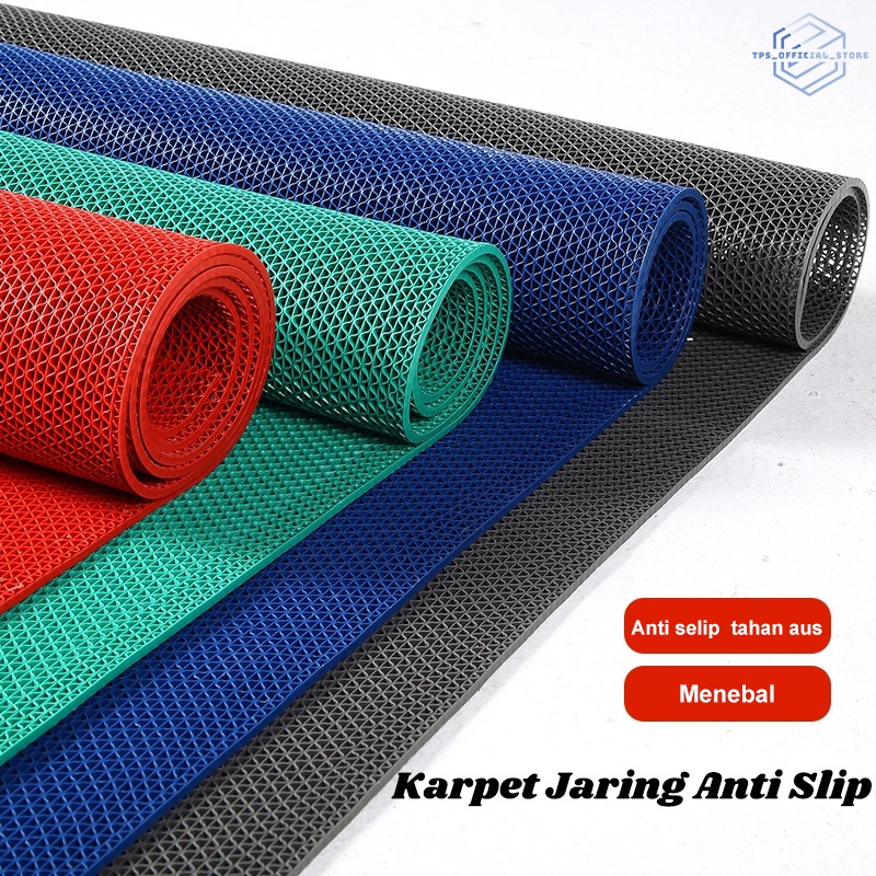Jual Keset Karpet PVC Anti Slip 50cm x 120cm Type Jaring/Keset Kamar ...