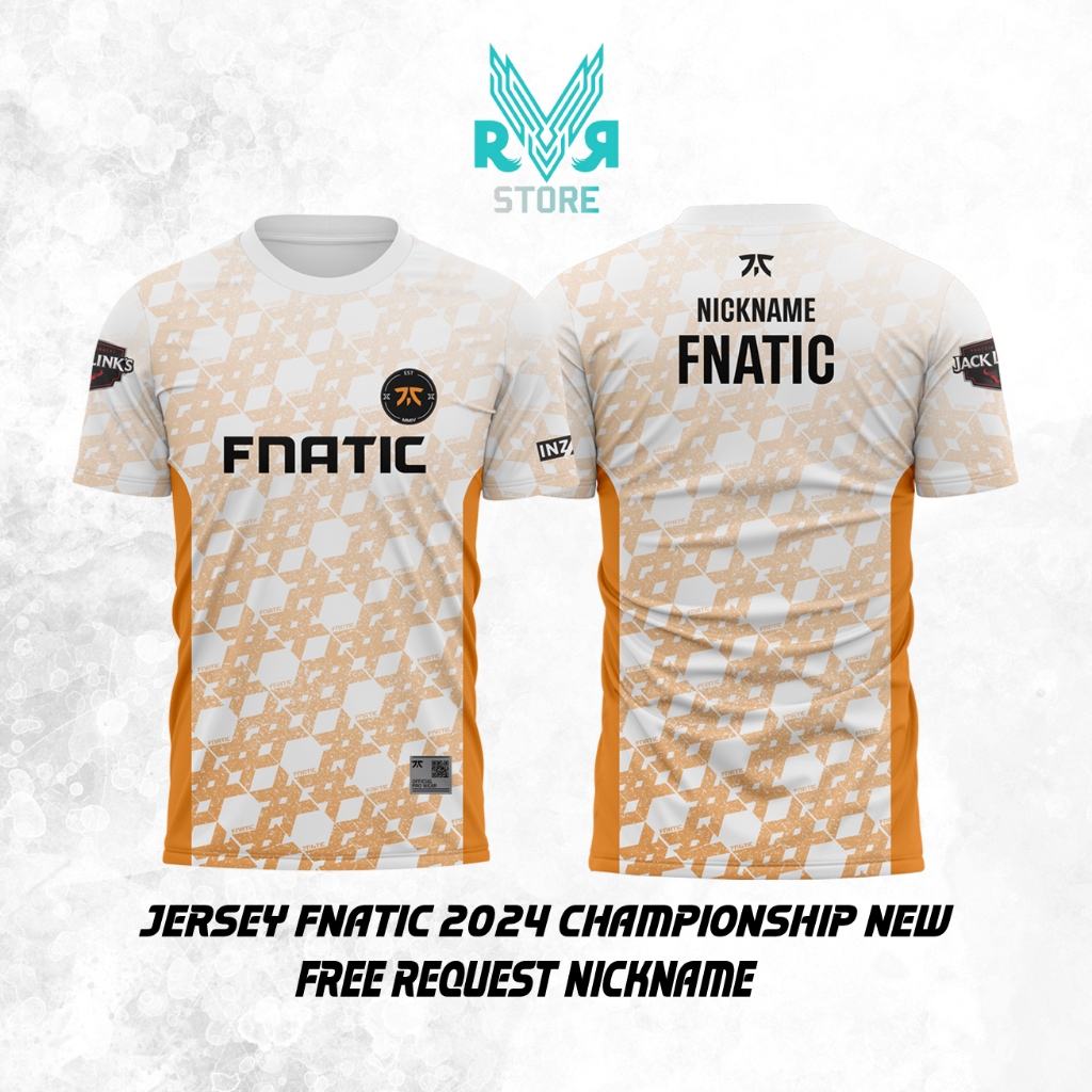 Jual JERSEY Baju Kaos FNATIC Championship 2024 New ( free custom nickname ) | Shopee Indonesia