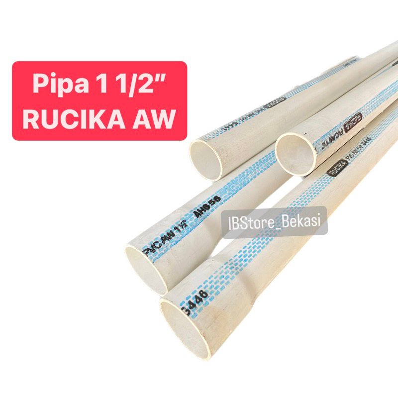 Jual Pipa Paralon 1 1/2 inch RUCIKA AW Meteran / Pipa 1 1/2” AW Tebal Panjang 100 cm | Shopee ...