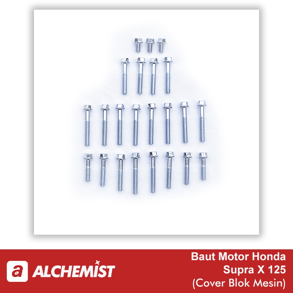 Jual Baut Block Mesin Supra X 125 D / Baud Bak Mesin Kanan Kiri Supra X 125 D 1Set / Baut Baud ...